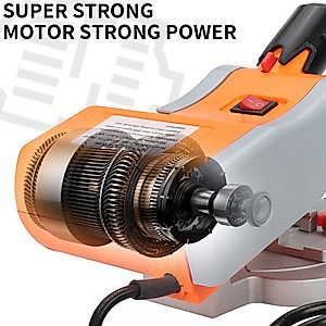 NuoDunco Mini Miter Cut-Off Chop Saw for Steel Stainless Steel DIY Woodworking Hobby Model Metal Brass Cutting, Cut-Max 1/2"High x 1/2"Wide or 1/4"H x 3/4"W