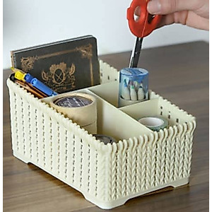 Multi-Purpose Storage Organizer | Office, Living Room, Bathroom Organizer | Holds Stationary, Vitamins, Supplements, Makeup | Large Capacity | Home Organization (Green)