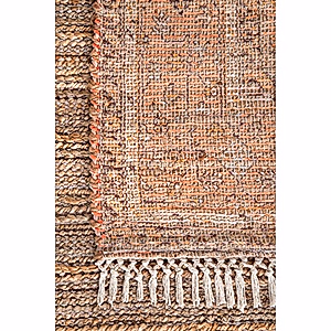 nuLOOM Joanne Flatweave Jute Area Rug, 5' x 8', Multi