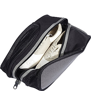 Samsonite Golf Deluxe 3 Piece Golf Travel Set with Wheeling Travel Cover Golf Bag, Duffel Bag, & Shoe Bag, Blue/Black