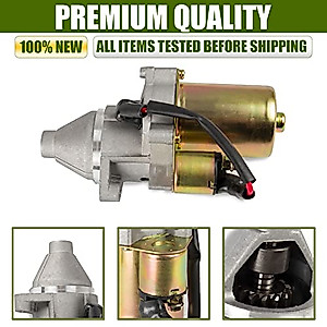 RANSOTO Starter Motor Compatible with Afron, Allmand, Ditch Witch, Toro TX-413 2004-08 Honda 13HP Gas, Honda GX340 GX390 GX420 11HP 13HP 16HP, Replaces 31210-ZB8-0130, 31210-ZE3-013, DB5B6, DB5B8