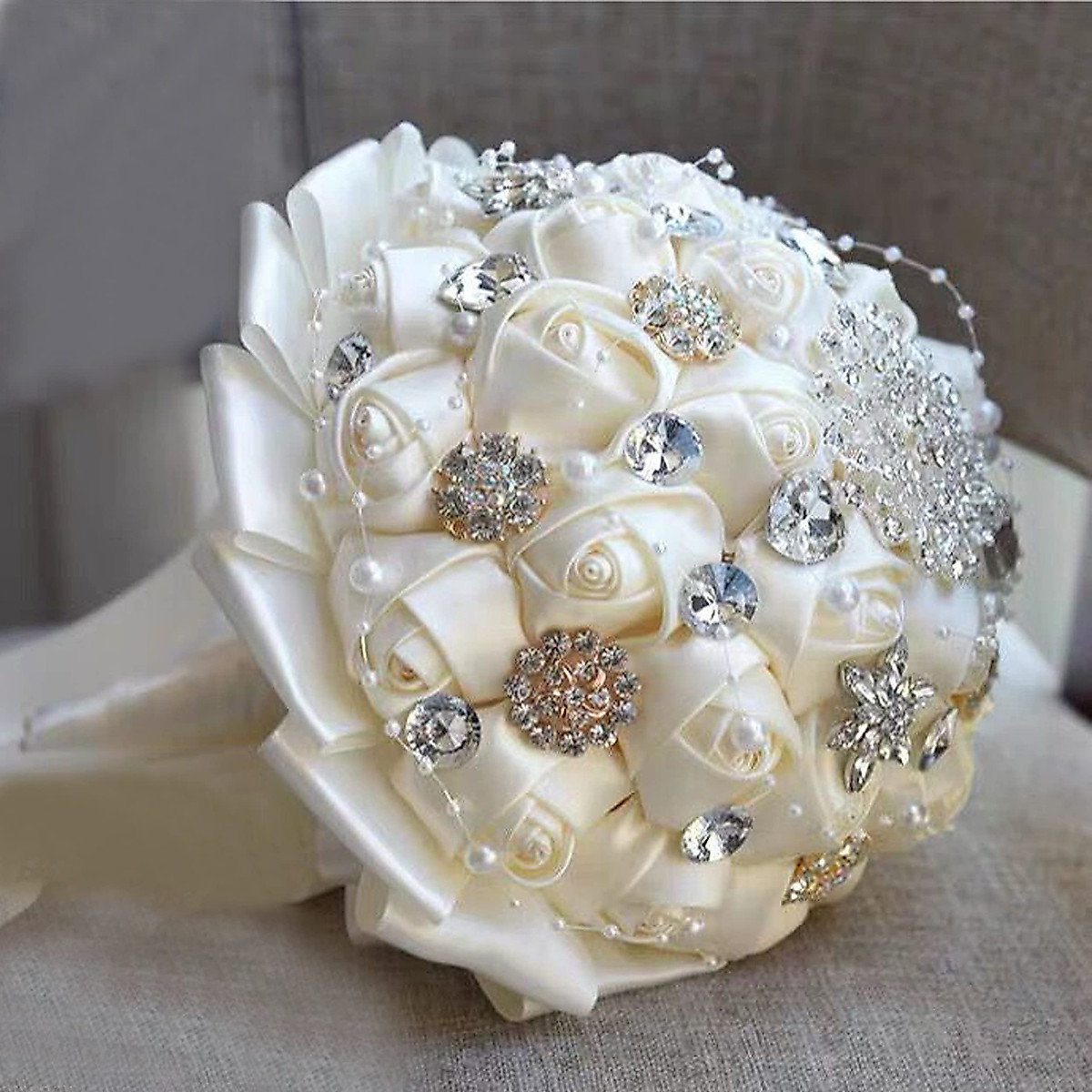 100pcs Corsage Boutonniere Pins 2 Inch Bouquet Flower Floral Diamond Rhinestones Pins Crystal Head Clear Straight Pins for Wedding Bridal Hair Accessories Jewelry Decoration DIY Craft Sewing