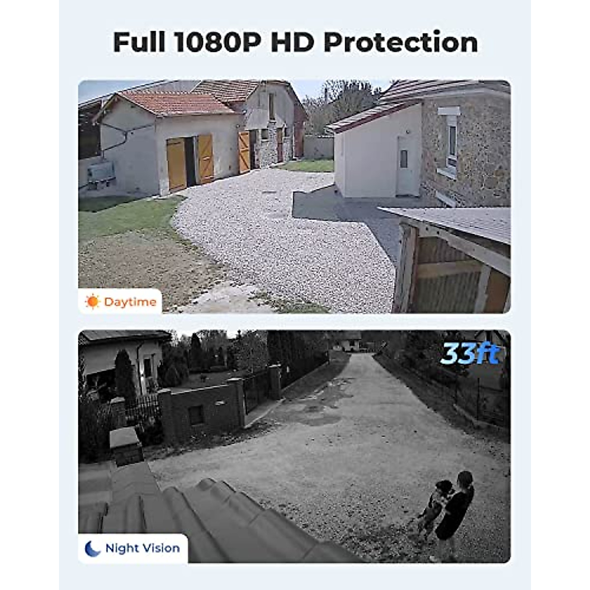 REOLINK Wireless Outdoor Security Camera, No Hub Needed, 1080P HD, Wire-Free Rechargeable Battery Powered, Home Surveillance with 2.4GHz WiFi, Local Storage, 2-Way Talk, Argus Eco 2 Pack