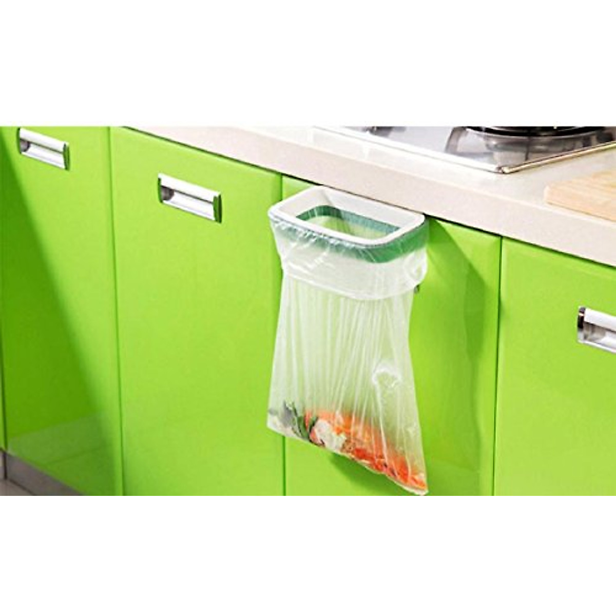 Hanging Kitchen Cupboard Cabinet Tailgate Stand Storage Garbage Bags Rack