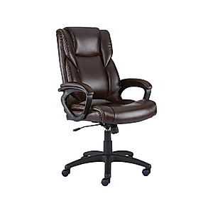 STAPLES 2554454 Kelburne Luxura Office Chair Brown