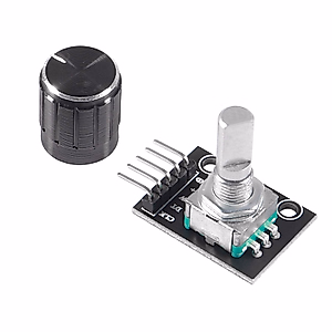 MELIFE 8pcs KY-040 Rotary Encoder Module Brick Sensor Development Board with Knob Cap DIY Kit for KY-040