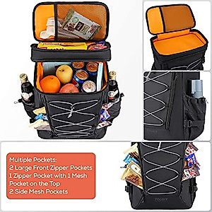 TOURIT Backpack Cooler Leakproof Insulated Cooler Backpack Large Capacity Lightweight Soft Cooler Bag for Men Women to Picnics, Camping, Hiking, Beach, Park or Day Trips