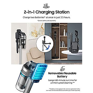 Samsung Jet 75 Jet Cordless Stick Vacuum, Grey