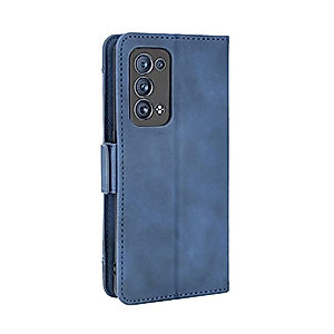 Card Slot Case for Oppo Reno 6 Pro+ /Plus 5G Stand Flip Case Cover for Oppo Reno 6 Pro+ /Plus 5G Retro Magnetic Phone Shell Wallet Phone case with Card Slots