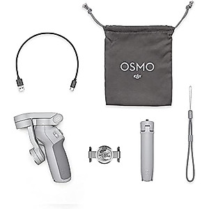DJI OM 4 SE - 3-Axis Smartphone Gimbal Stabilizer with Tripod, Magnetic Design, Portable and Foldable, ActiveTrack 3.0, Story Mode, Vlogging Stabilizer, YouTube TikTok Video, for Android and iPhone