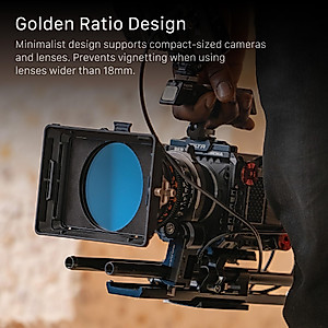 Tilta Mirage Matte Box | 4” x 5.6” and New 95mm Circular Filters | (67/72/77/82mm) Adapter Rings | Lightweight | Cartridge Filter Design | Prevents Vignetting | (Matte Box+VND)
