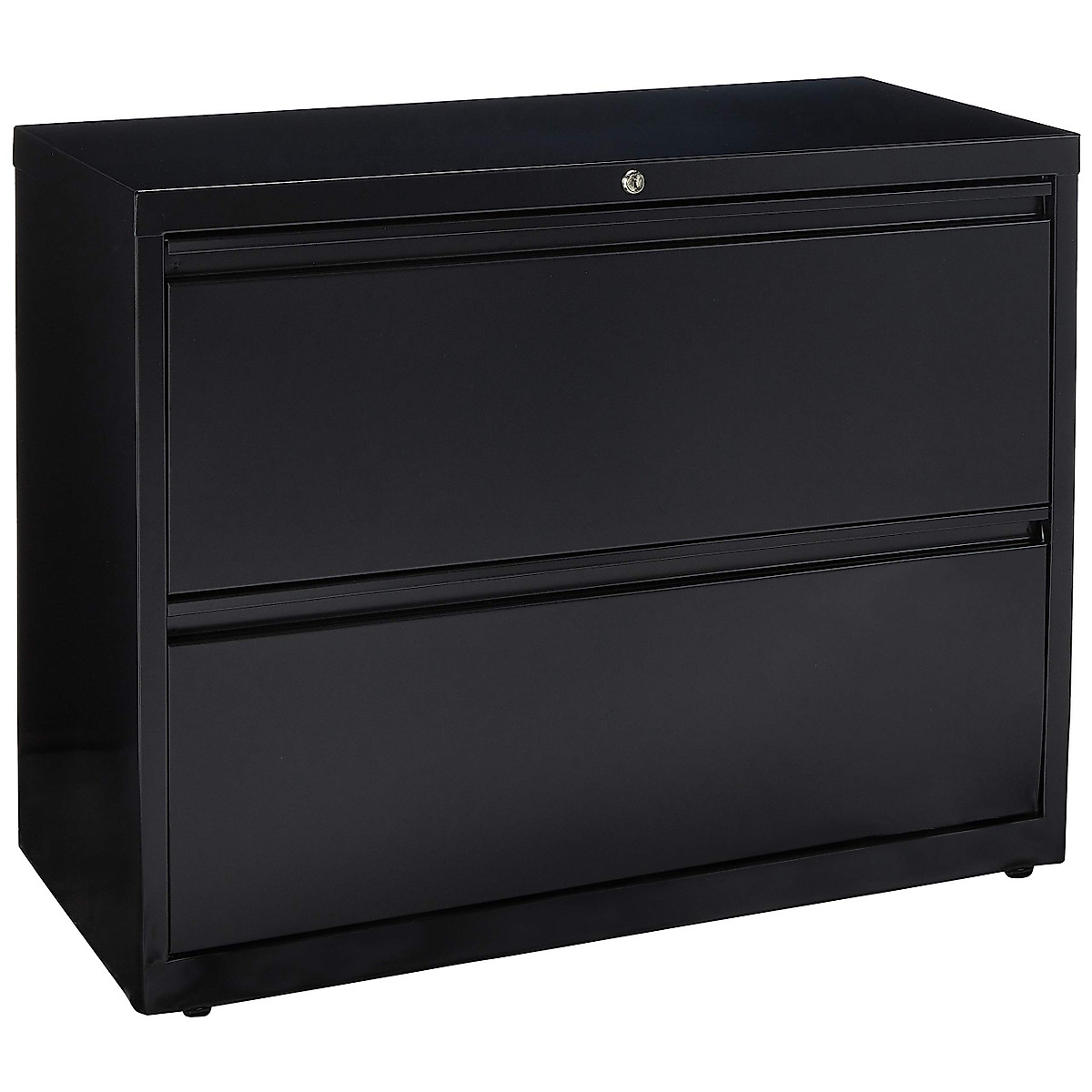Lorell 2-Drawer Lateral File, 36 by 18-5/8 by 28-1/8-Inch, Black