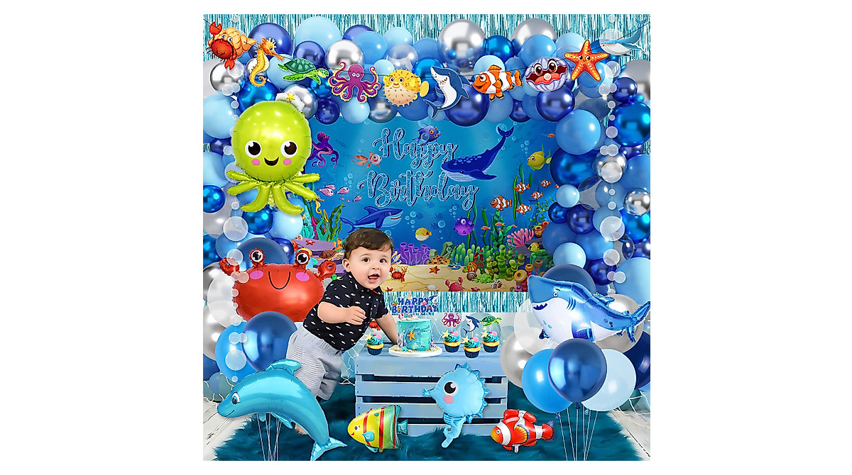 Under the Sea Party Decorations 98 Pcs | Ocean Theme Supplies
