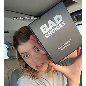 BAD CHOICES Party Game - The Have You Ever? Game - Hilarious Adult Card Game for Fun Parties and Board Games Night with Your Friends