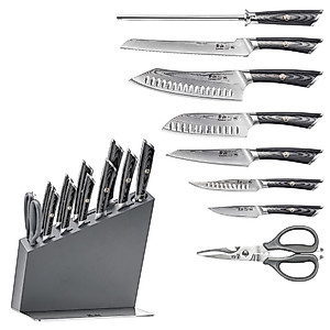 Cangshan NAKA Series X-7 Steel Forged HUA Knife Block Set (12-Piece)