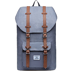 KAUKKO Laptop Outdoor Backpack, Causal Daybag Travel Hiking Rucksack fits 15-Inch Laptop(Grey)