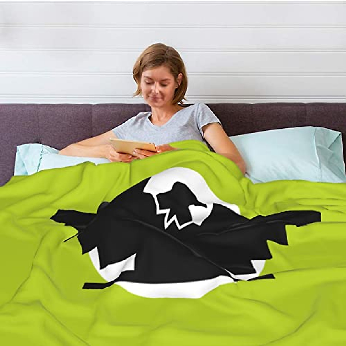 NUTTAG Aztlan Huelga Bird Throw Blanket Warm 80x60 Inches Flannel Throw Blanket for Bed Couch Living Room All Seasons Wool Blanket