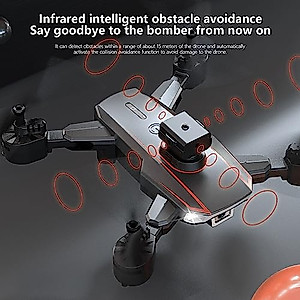 Mini Drone With 4K HD FPV Camera Remote Control Toys Gifts For Boys Girls With Altitude Hold Headless Mode Start Speed Adjustment(Black)