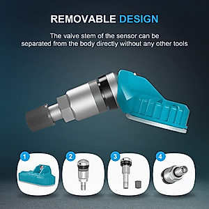 FINDAUTO Replacement for Tire Sensor 315MHz Original Equipment Tire Pressure Monitoring System TPMS +for Lexus for Pontiac for Scion for Toyota Replaces 4260733021 4Pack