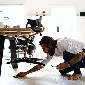 Nomi High Chair, Coffee – White Oak Wood, Modern Scandinavian Design with a Strong Wooden Stem, Baby through Teenager and Beyond with Seamless Adjustability, Award Winning Highchair