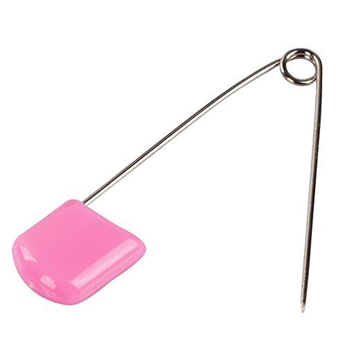 AEXGE Plastic Head Baby Safety Pin Diaper Pins 1.5inch Cloth Nappy Safety Pins,Pack of 100 (Pink)