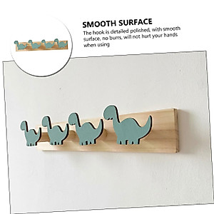 FONDOTIN Dinosaur Hook Wall Mounted Clothes Hanger Household Decor Keychain Hooks Entryway Hooks Modern Towel Hooks Rustic Towel Hook Wood Wall Hook Wall Hanging Hook Kitchen Hooks