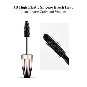 Naseny Waterproof Mascara Black Volume And Length,Liquid Mascara For Lash Extensions,Clear Eyebrow Gel Keep Brows Stay In Place All Day,Brow Freeze Goes a Long Way Creat Full Voluminous Eye Looking