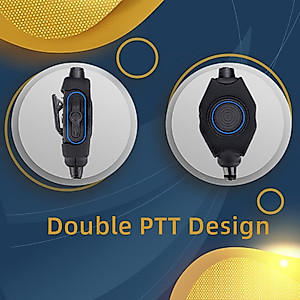 Retevis Adjustable Overhead Walkie Talkie Headset,Boom Mic, for Referee,for RT22 RT68 RT21 H-777 RT86 RT19 RB26 RB45,Compatible with BAOFENG UV-5R Kenwood Two-Way Radio,2 Way Radio Headset(1 Pack)