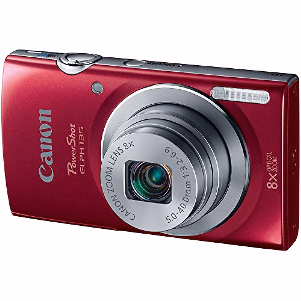 Canon PowerShot ELPH135 Digital Camera (Red)