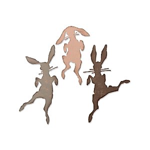 Sizzix Thinlits Die Set 3 Pack Bunny Hop by Tim Holtz, Multicolor