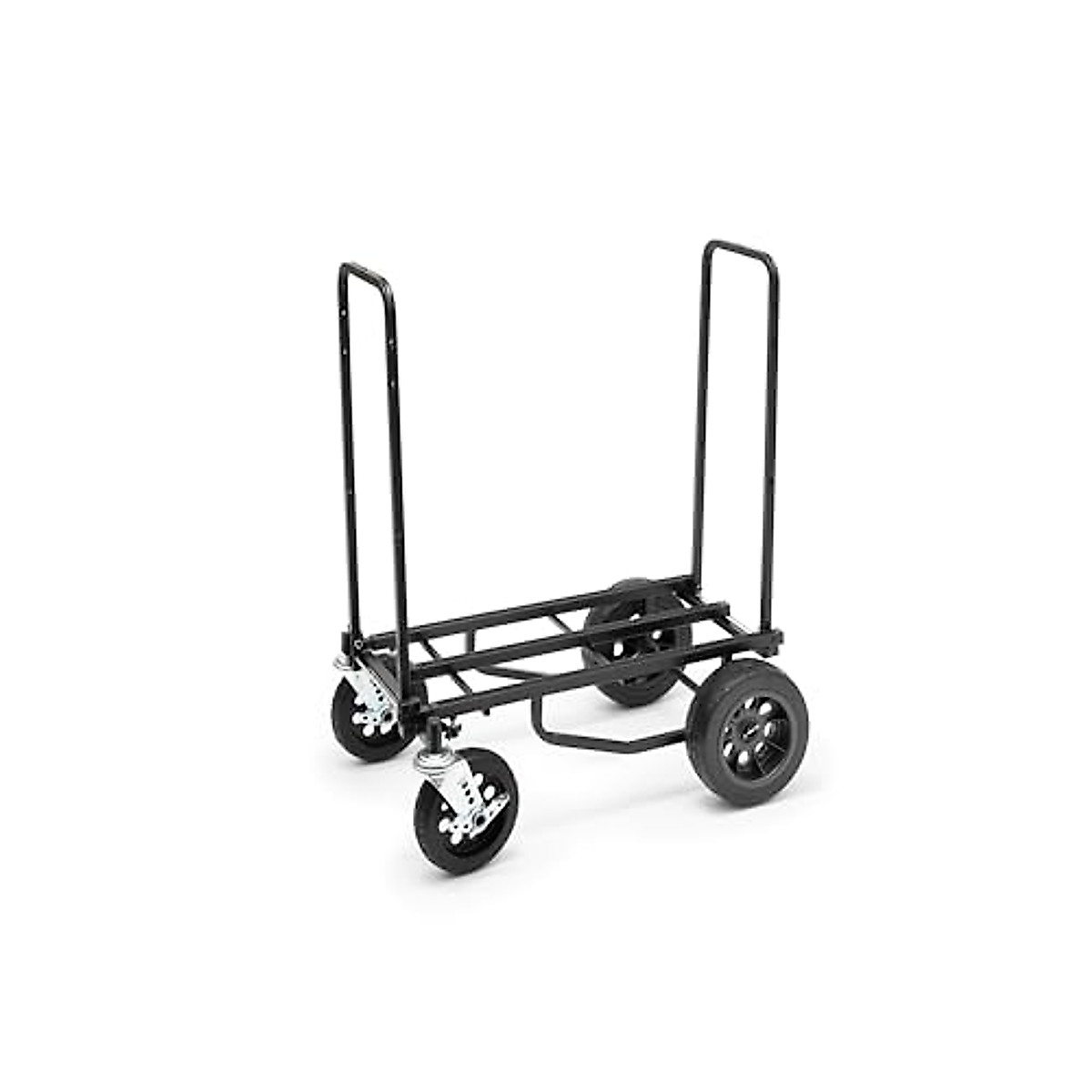 Rock-N-Roller R12STEALTH (All Terrain Stealth) 8-in-1 Folding Multi-Cart/Hand Truck/Dolly/Platform Cart/34" to 52" Telescoping Frame/500 lbs. Load Capacity, Black
