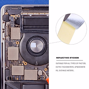 ULTECHNOVO Car Stuff Optical and Non- Digital Photos - Reflective Tape Strips for Digital Photo Tachometers 12pcs Car Sticker