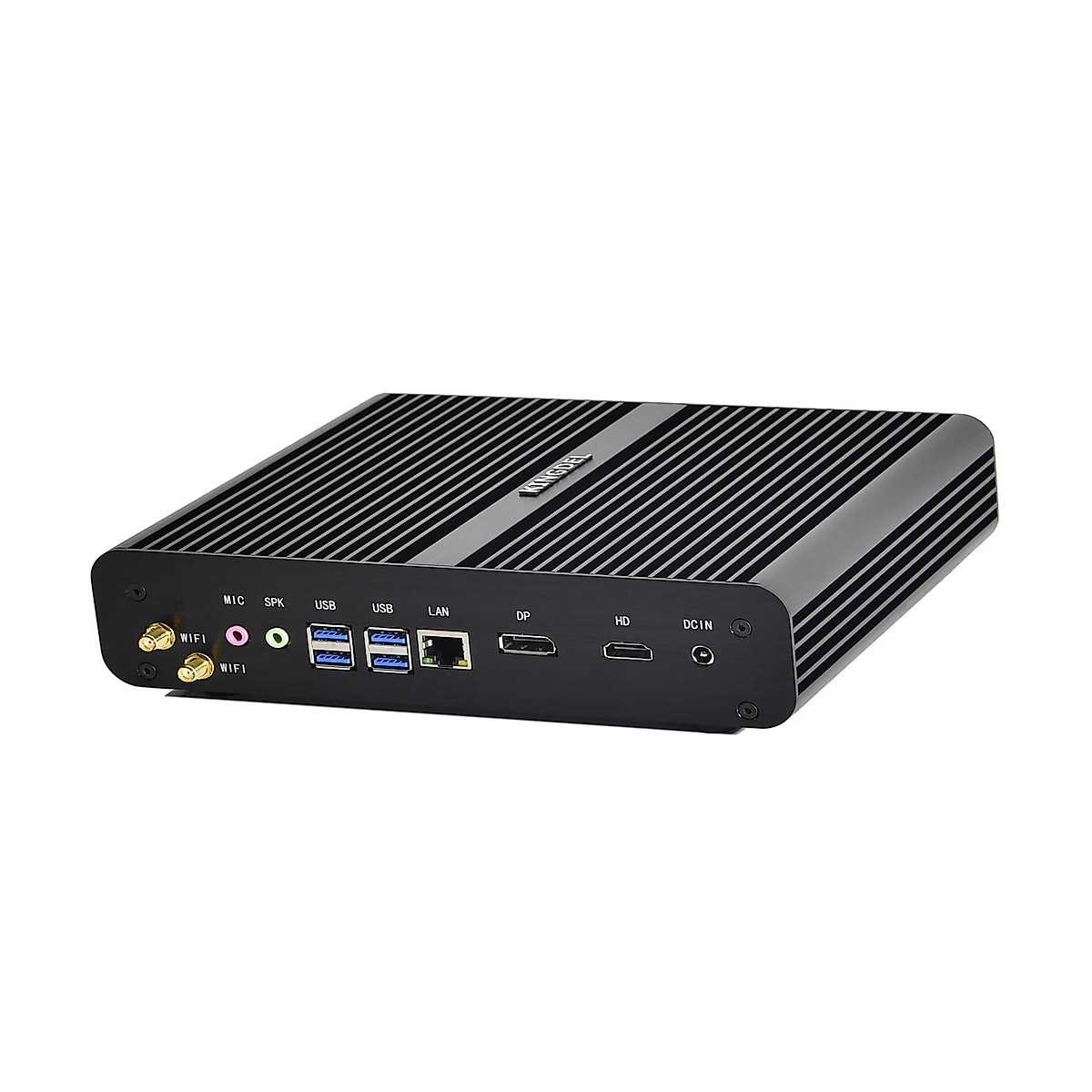 KINGDEL NC860 Fanless Mini PC, Powerful Nettop Computer, Intel i7-8550U 8th Gen. 4 Cores CPU, 16GB DDR4 RAM, 512GB SSD, 4K 4096x2304, HD Port, DP, Metal Case, W-11 Pro