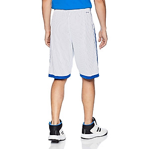 adidas Men's Basketball Foundation Shorts, White, Large