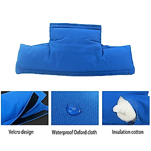 Water Meter Insulation Cover for Winter, Water Meter Socks for Winter Freeze Protection, Reusable Thicker Waterproof Cover, Blue (M)