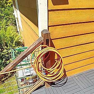 Tinsow 5 Pcs Heavy Duty Garage Storage Wall Mount J Hooks Hose Hook- Keep Your Hoses Coiled and Equipment Organized (5)