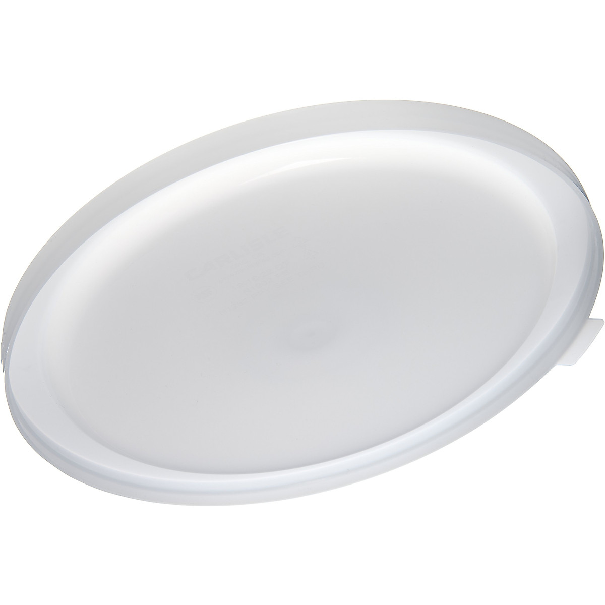 Carlisle FoodService Products Bain Marie Food Storage Container Lid with Stackable Design for Kitchens, Restaurants, Catering, Plastic, 12 To 22 Quarts, White