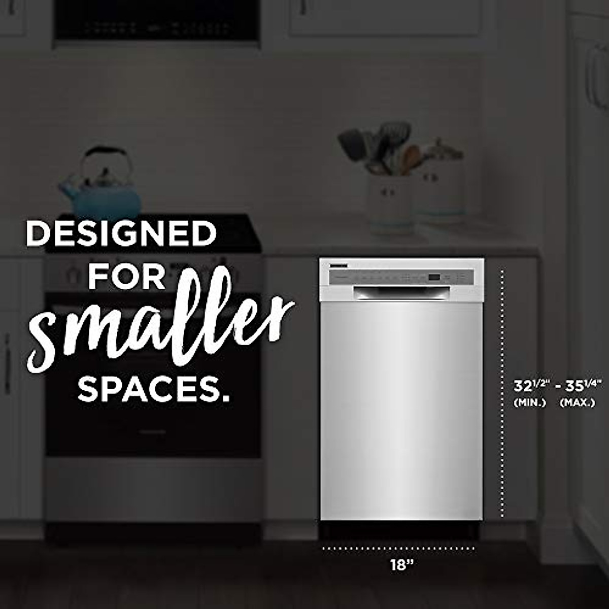 FRIGIDAIRE FFBD1831US Dishwasher, 18 inches, Stainless Steel