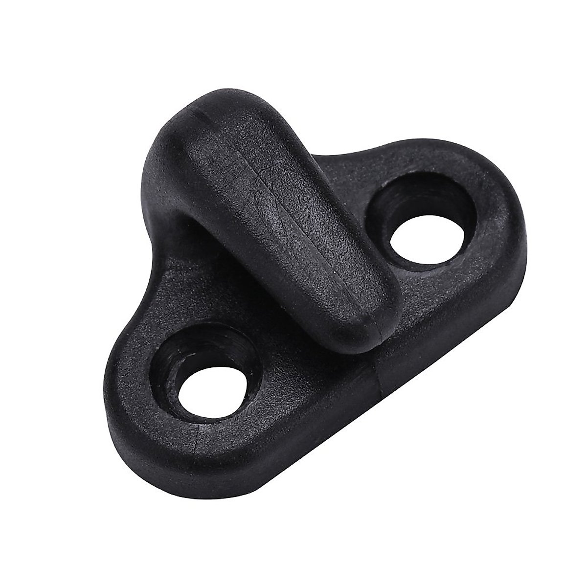 Kayak Lashing Hooks,4pcs Nylon Lashing Hook,Kayak Lashing Hooks J Hooks Nylon Bungee Hooks J Shape Hooks Replacement Black with Flat Head Screws for Kayak Canoe Paddle Board Boat Deck Rigging Kit
