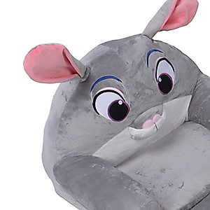 Estink Kids, Foldable Kids Couch Cute Cartoon Soft Children Folding Sofa Bed Play with Armrests Chair for Home Bedroom Playroom (3 Layers)