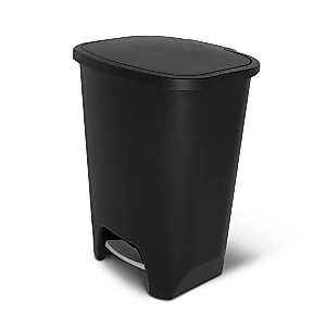 Glad 20 Gallon / 75 Liter Extra Capacity Plastic Step Trash Can with CloroxTM Odor Protection | Fits Kitchen Pro 20 Gallon Trash Bags