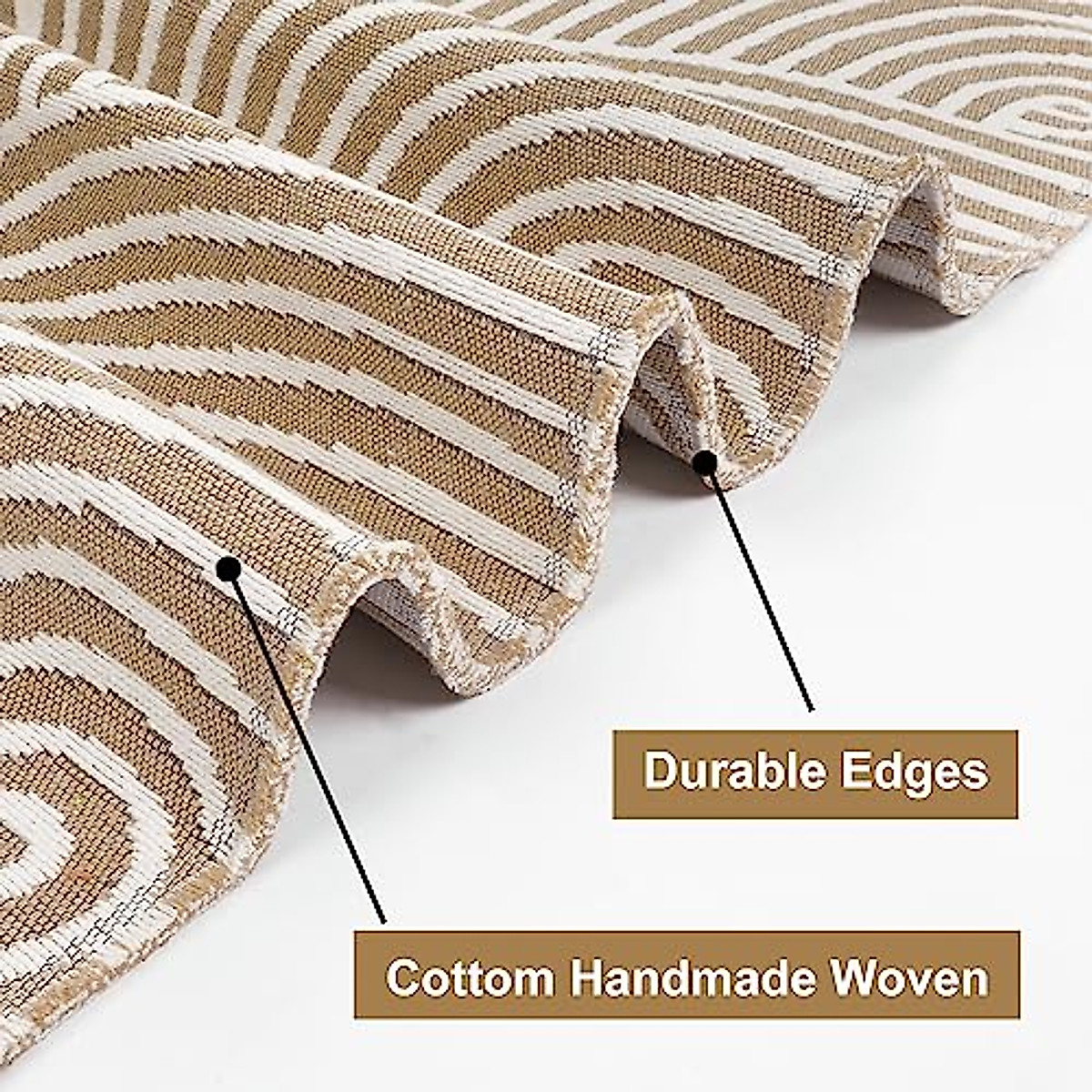 Tiffasea Indoor Door Mats, Front Door Mat 2'x3' Machine Washable Small Area Rug, Cotton Woven Indoor Outdoor Rugs Reversible Floor Mats for Bedroom/Bathroom/Kitchen/Entry