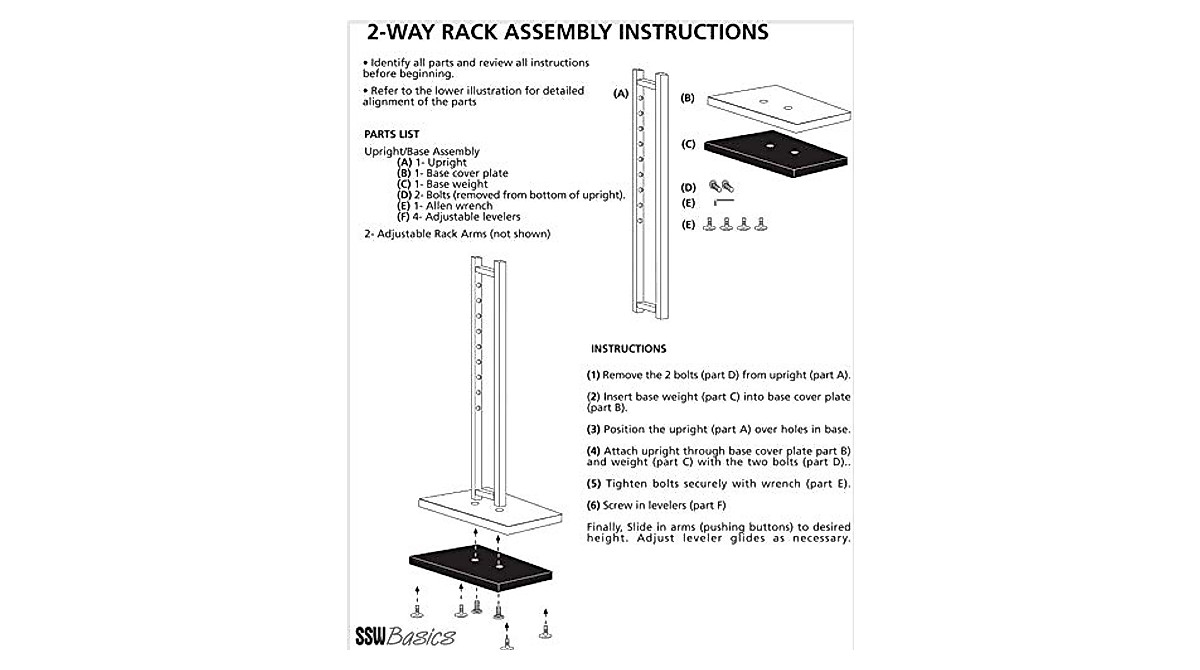 SSWBasics Chrome 2-Way Clothing Rack with Adjustable Slant Arms