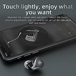 Linsoul KZ Z3 2BA+2DD Hybrid Driver Bluetooth 5.2 Wireless Earphone for Music Producer Audiophile with Low Latency, Physical Noise Reduction, Touch Control