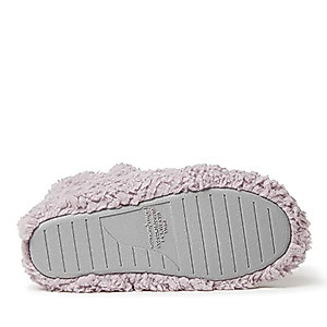 Dearfoams womens Chelsea faux sherpa Bootie Slipper, Elderberry, Large US