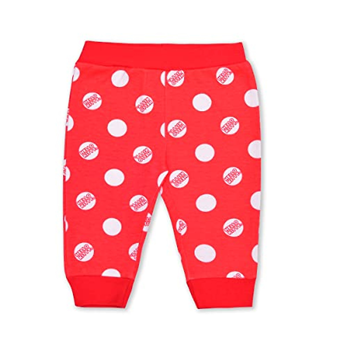 Hello Kitty Baby Girls 2 Piece Red Polka Dot Print Creeper, Pants, and Hat with Ears 3 Piece Set for Newborn and Infants