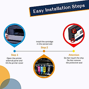 ColorKing Remanufactured Ink Cartridge Replacement for HP 950 XL 950XL 951 XL 951XL to use with OfficeJet Pro 8600 8610 8615 8620 8625 8630 8100 276dw 251dw Printer (4 High Yield Combo Pack)