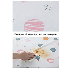 Refrigerator Fridge Dust-Proof Cover Washing Machine Cover PEVA Material Waterproof Cover with Storage Pockets Bags Fridge Dust Cover Oven Cover Multi-Purpose Top Covers (Double door, Flowers 1)