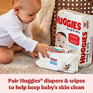 Huggies Snug & Dry Baby Diapers, Size 5 (27+ lbs), 156 Ct
