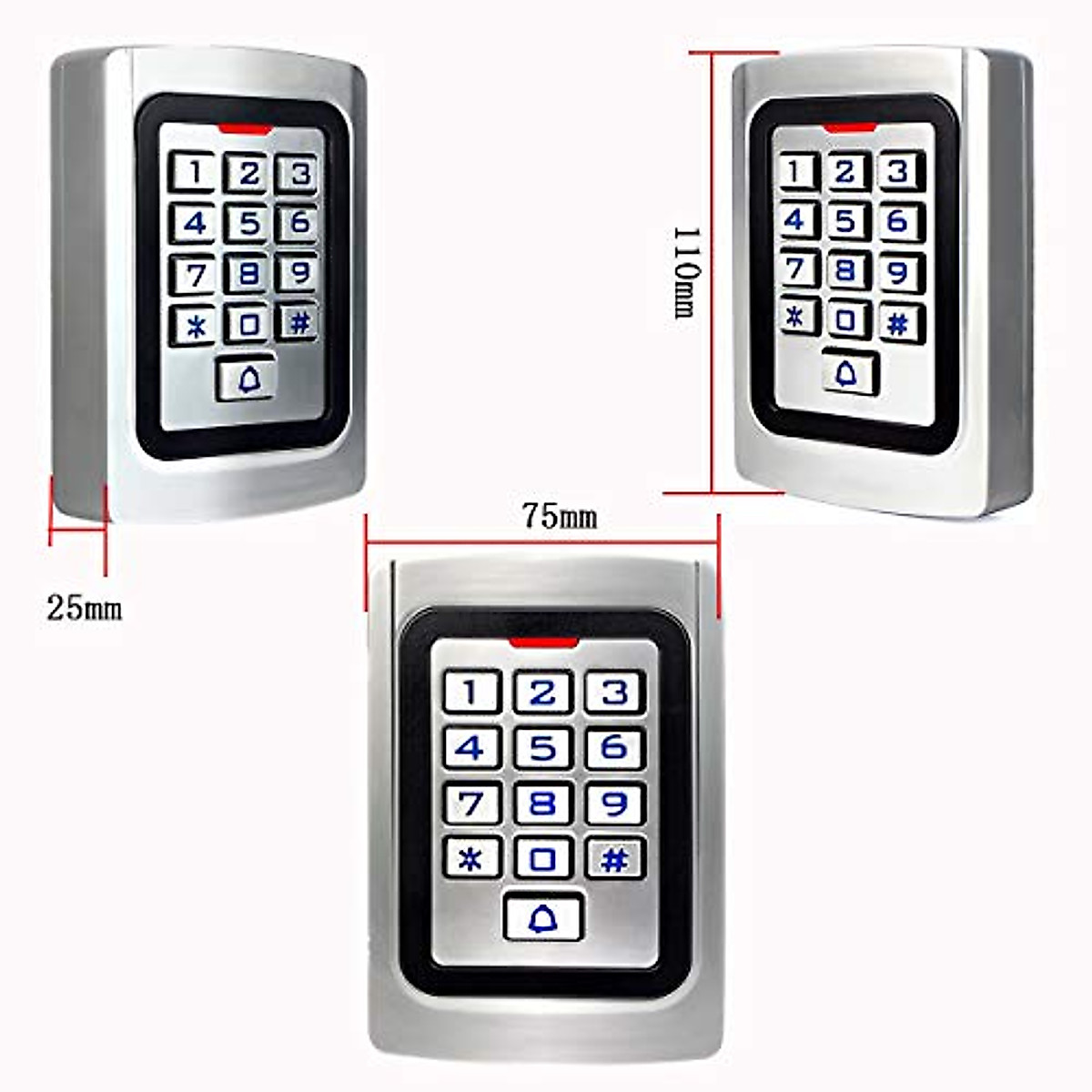 Retekess T-AC04 Garage Keyless Entry Pad,Access Control Keypad,Door Keypad,Wiegand 26 PIN Code RFID Keypad,IP68 Waterproof,2000 Users